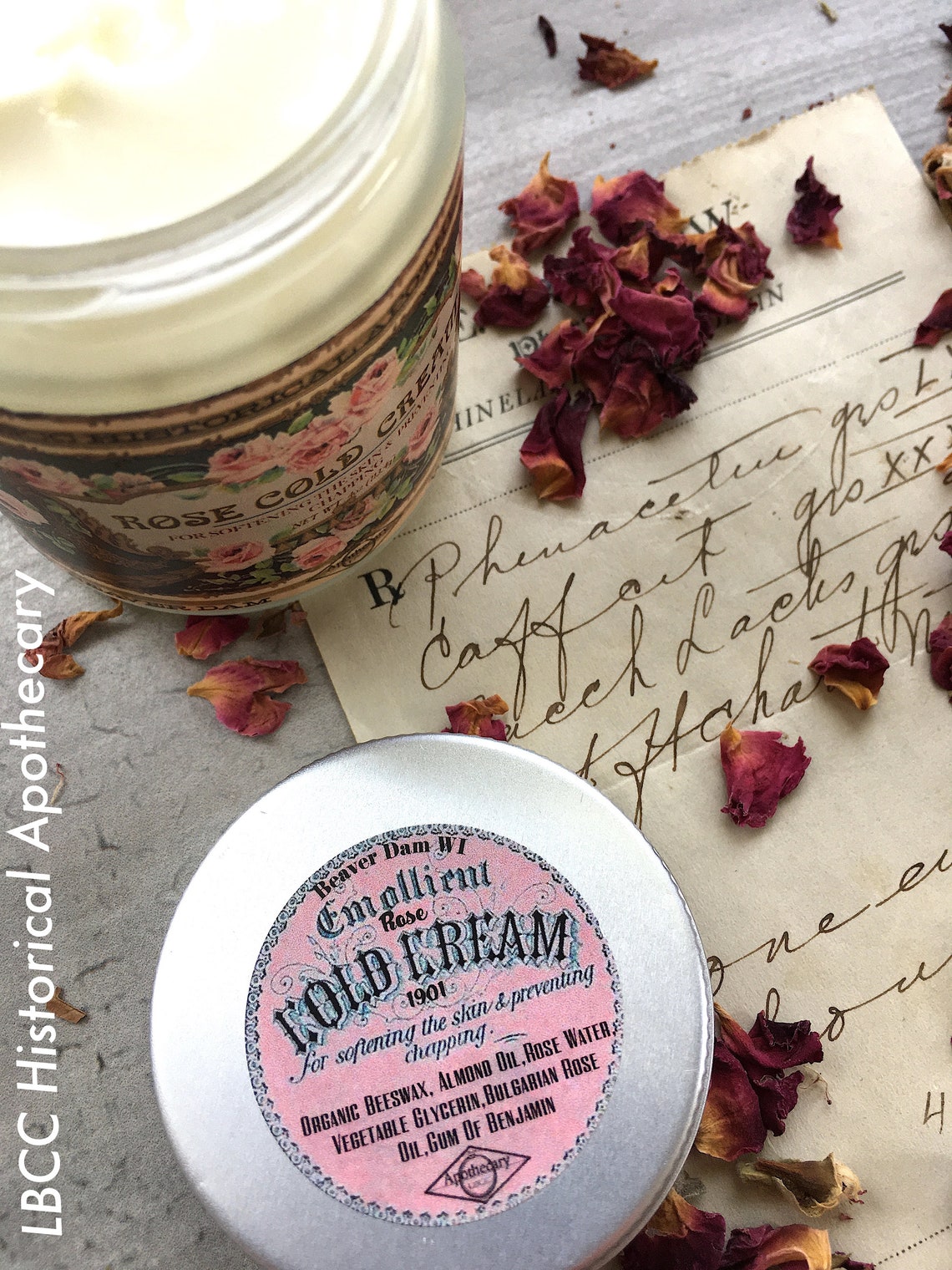 1901 Rose Cold Cream Victorian Recipe Natural Cleanser | Etsy