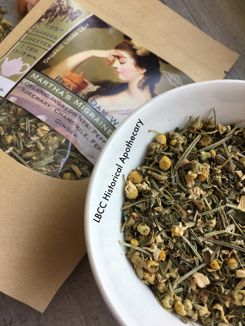 Martha Ballard's Megrim Tea: Organic Herbal Blend - Etsy