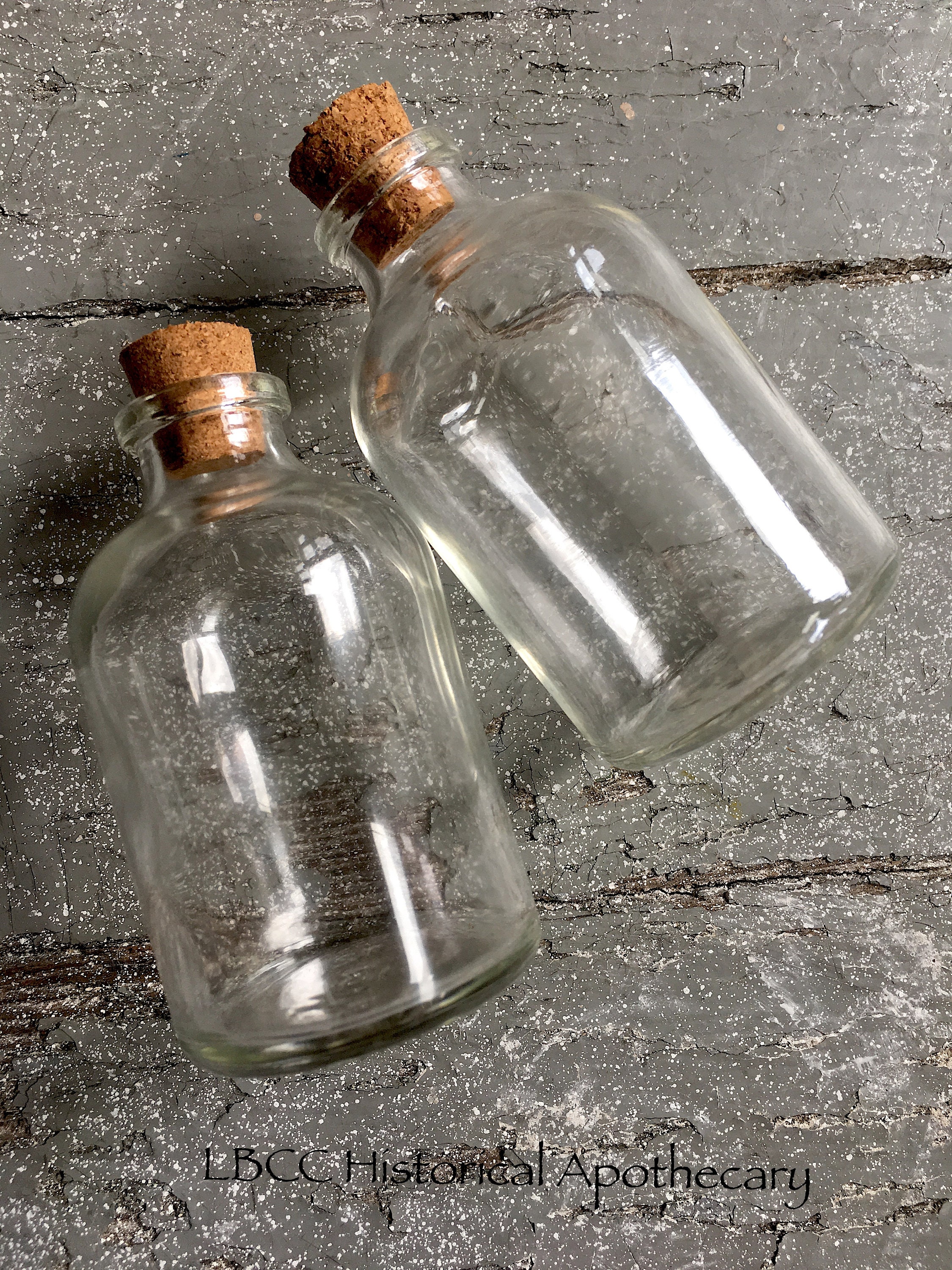 Botella de corcho de vidrio histórica 2oz botella histórica | Etsy
