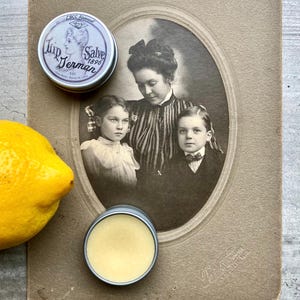 Lemon Lip Balm, 1896 German Lip Salve, Victorian Salve, Historical Lip ...