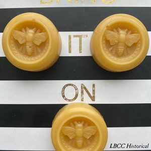 DIY Pure Beeswax Rounds Historical Crafting Honey Bee Molded Wax Rounds ...