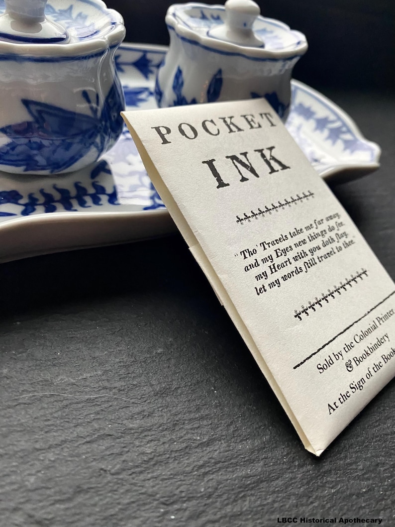 18th Century Pocket Ink Powder: DIY Writing Ink Mix - Etsy