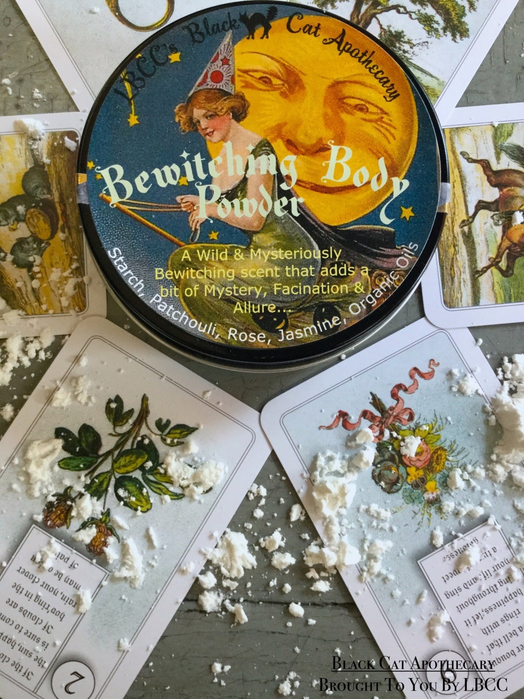 Soul Work Vegan Bewitching Body Powder: Rose, Jasmine & Patchouli (1 ...
