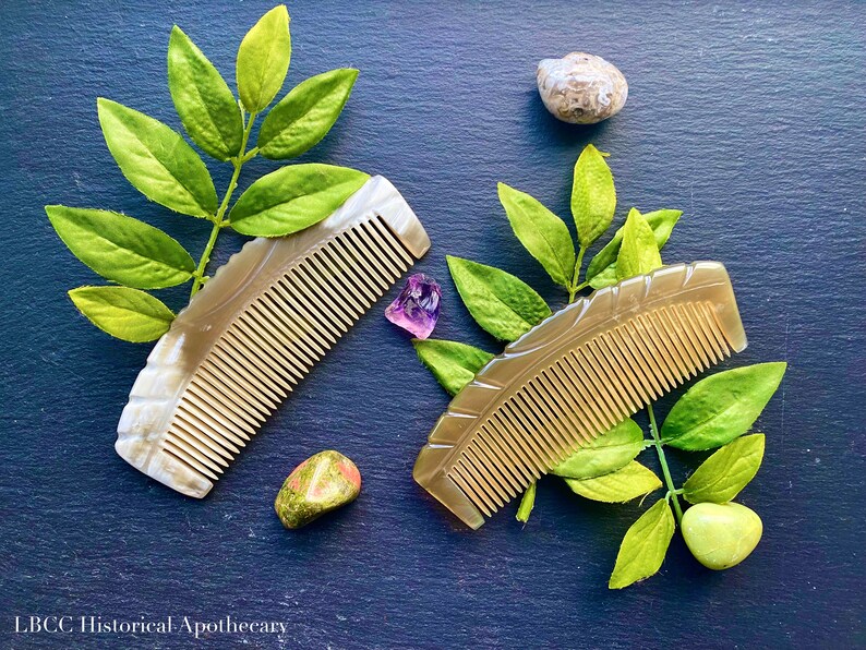 Art Deco Vintage Small Toothed Horn Comb Marcel Wave Hairstyle - Etsy