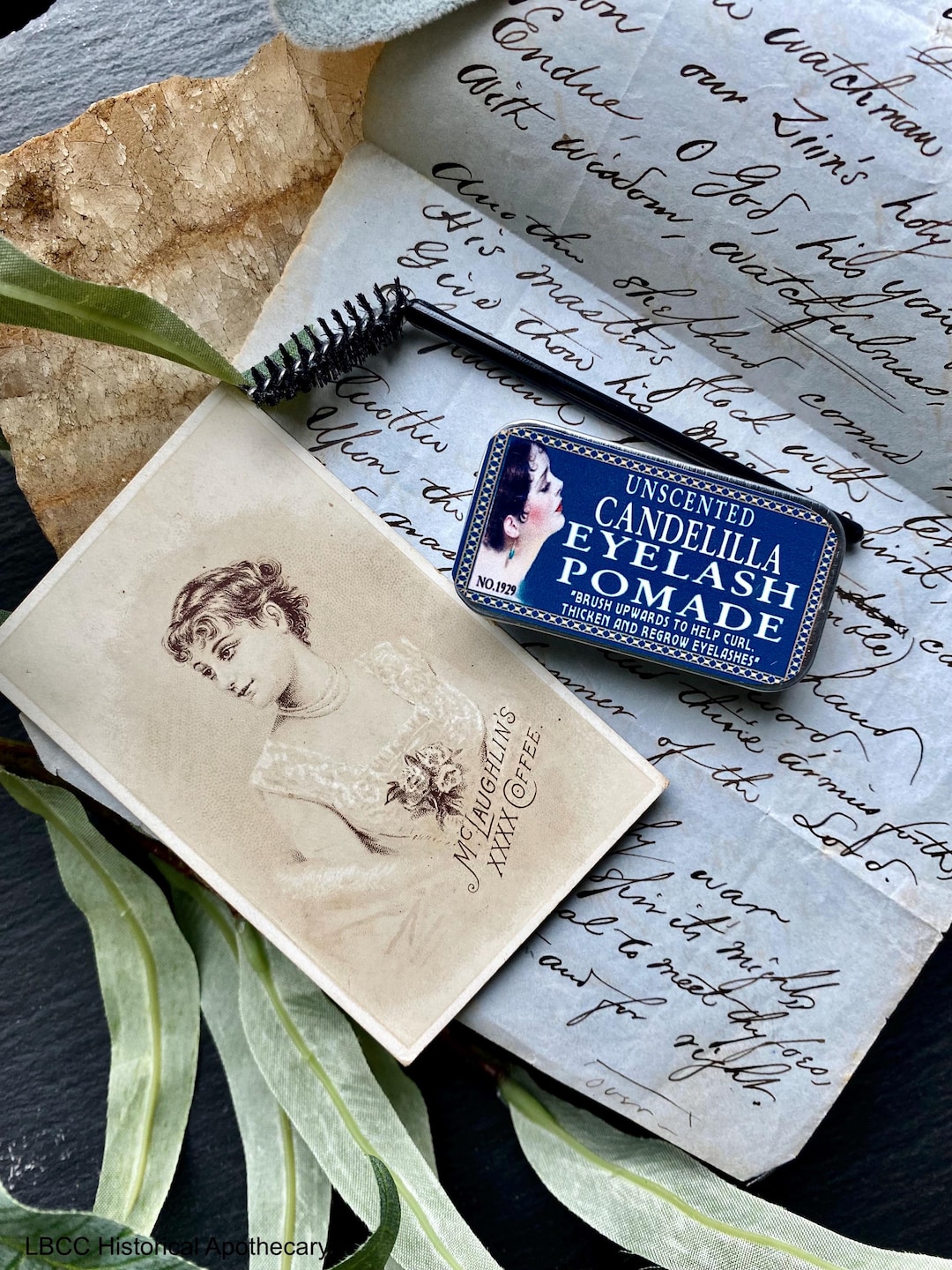 New 1929 Sustainable Plant-based Clear Eyelash Pomade, Vintage Makeup ...