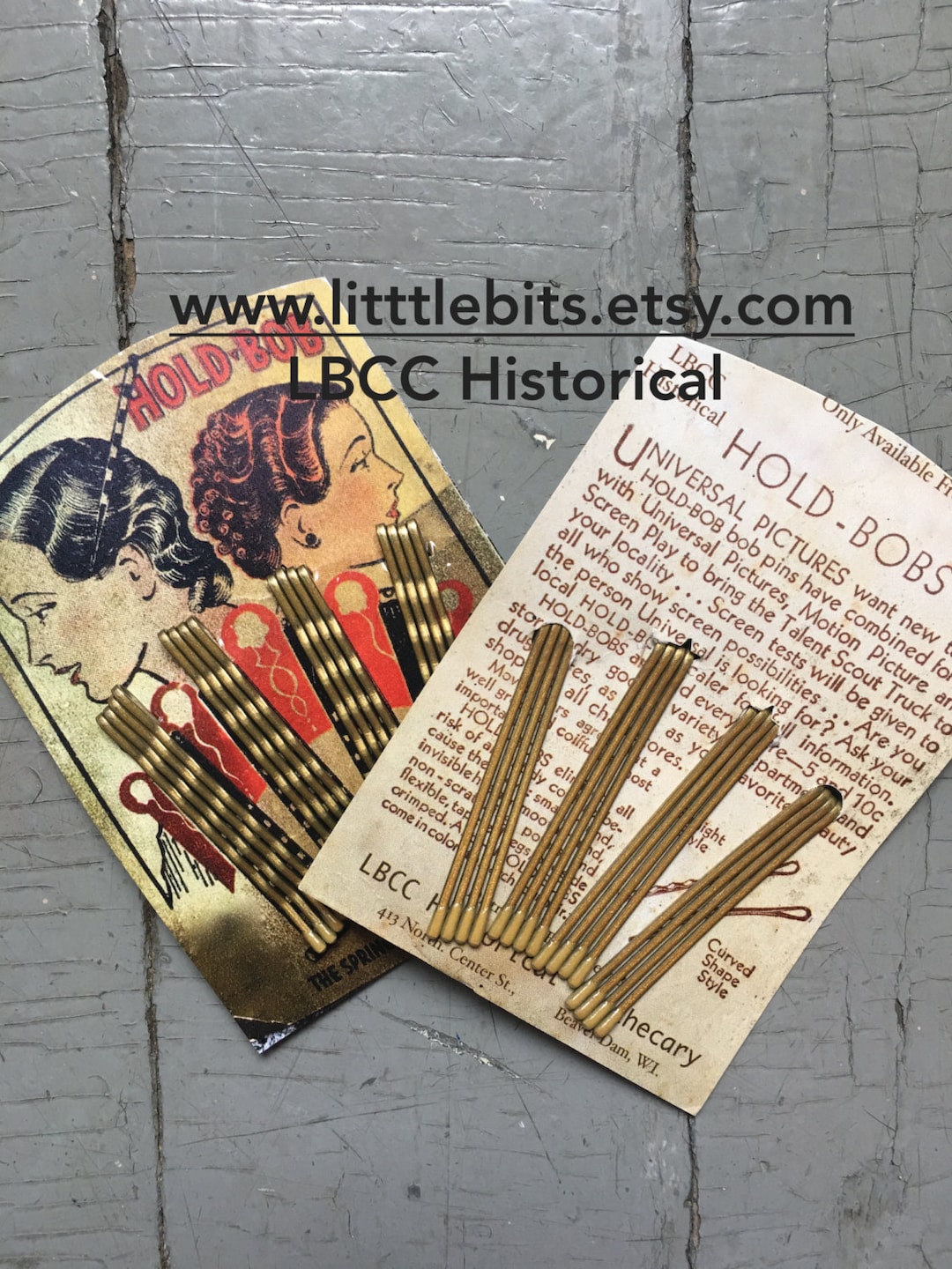 Vintage Blond Hold-bob Hair Pins: 1920s-30s Bobby Pin Card - Etsy