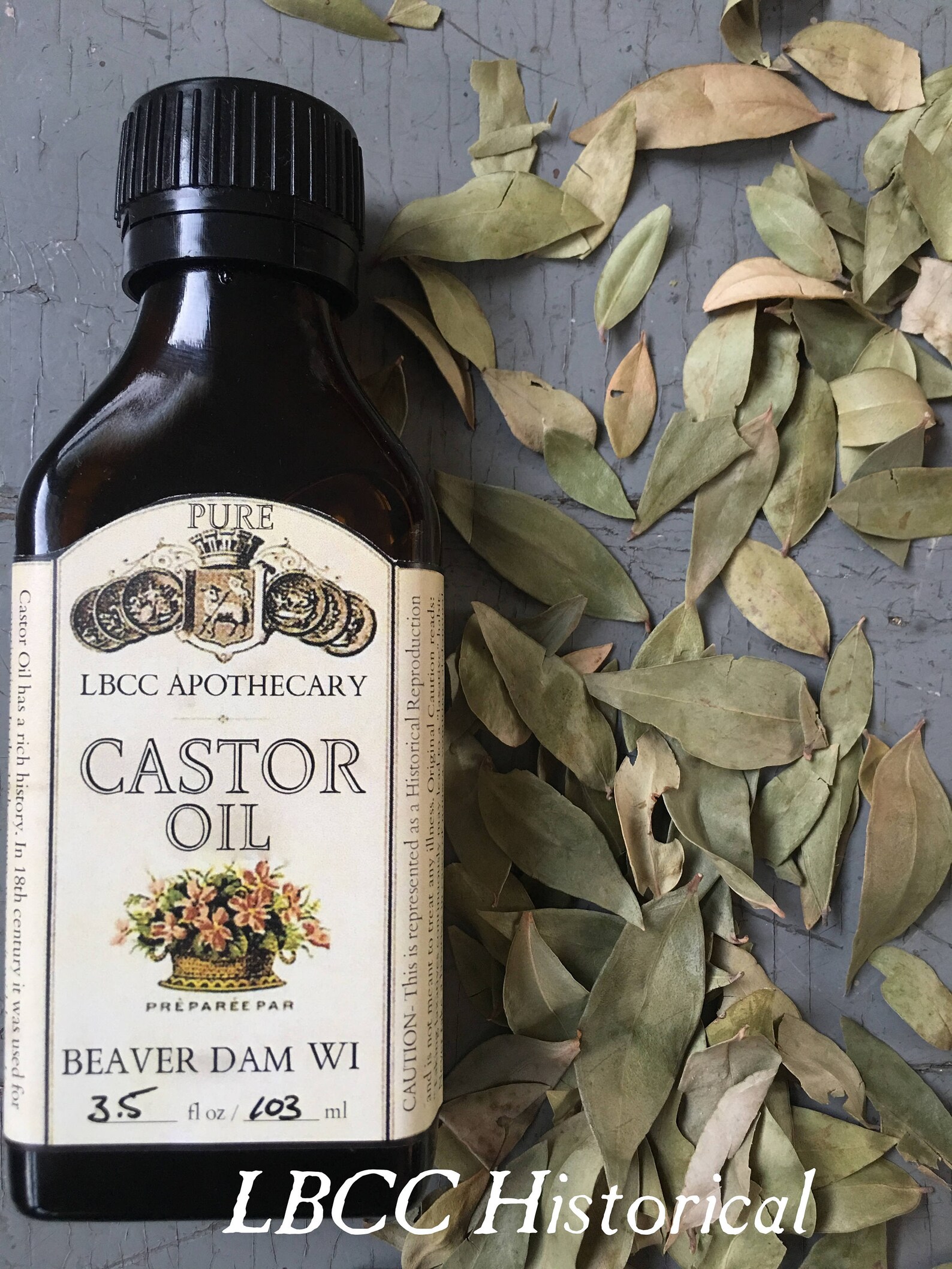 Pure Castor Oil Antique Vintage Apothecary Skin Care | Etsy