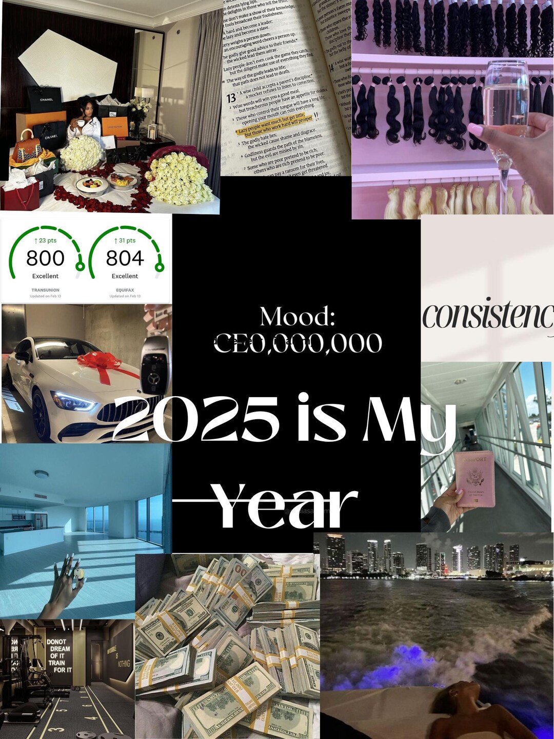 Printable 2025 Vision Board, Goal Setting, Afrimation Board - Etsy