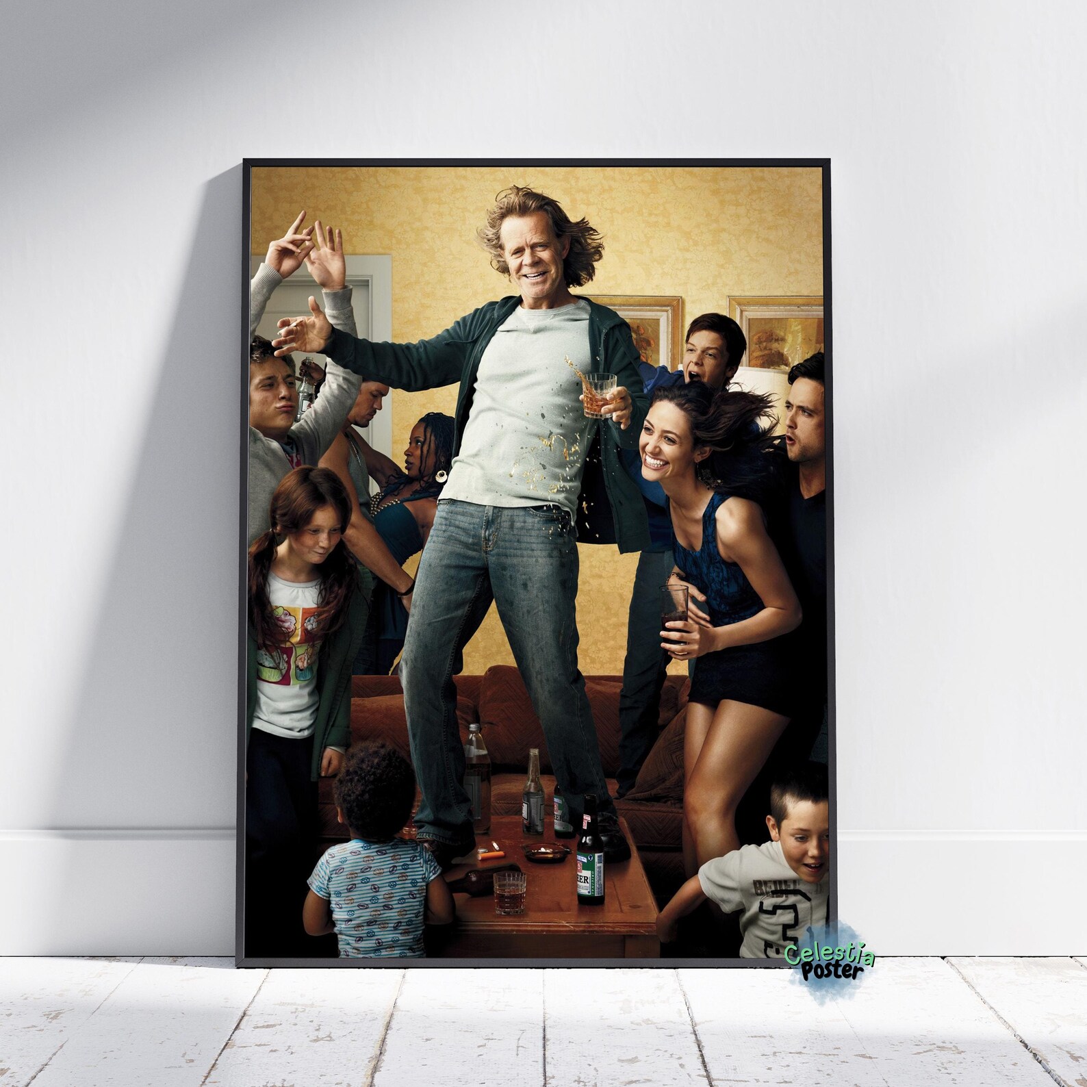 Shameless Poster, Gallagher Family Wall Art, Rolled Canvas Print, Gift ...