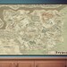 The Legend of Zelda Map Poster Print, Hyrule Wall Art, Rolled Canvas ...