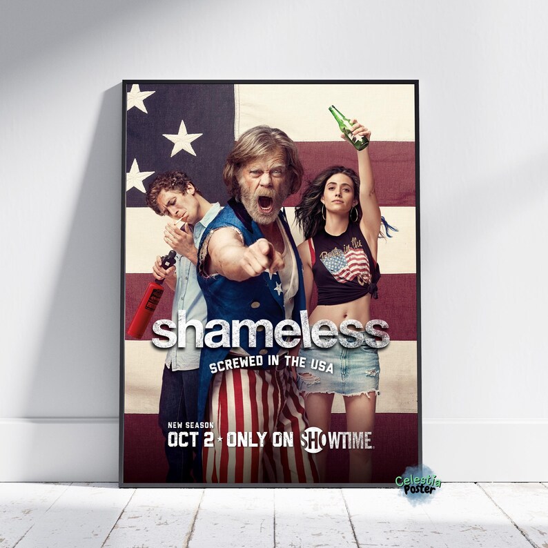 Shameless Poster, Gallagher Family Wall Art, Rolled Canvas Print, Gift ...
