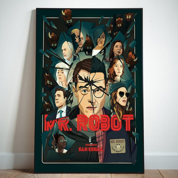 Robot Poster - Etsy