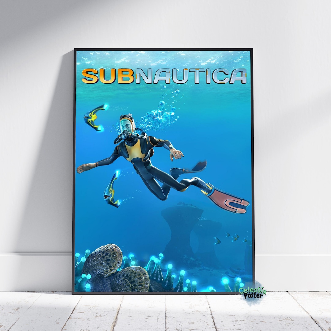 Subnautica Poster, Ryley Robinson Wall Art, Rolled Canvas Print, Gift ...