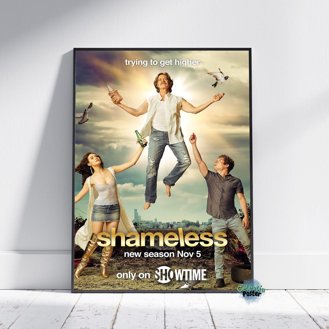 Shameless Poster, Gallagher Family Wall Art, Rolled Canvas Print, Gift ...