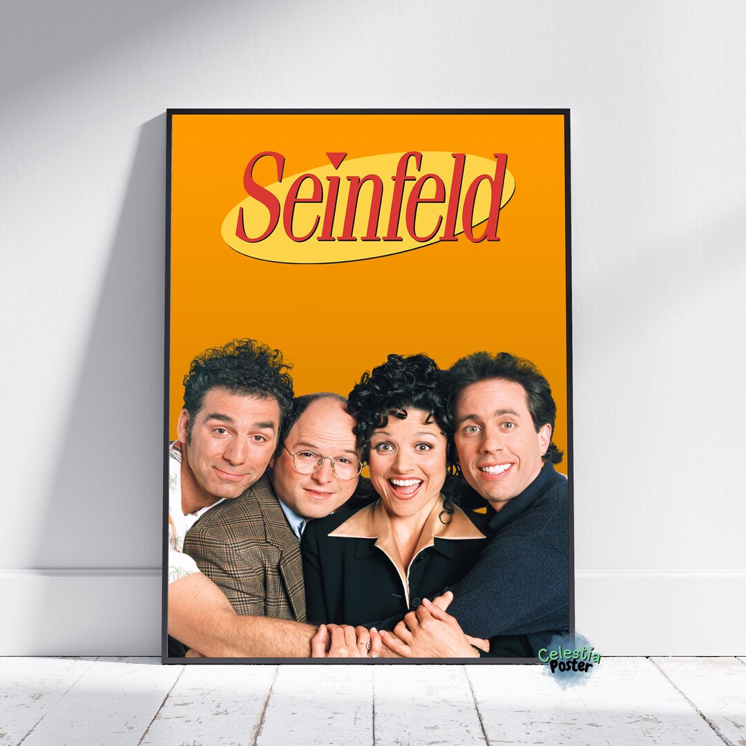 Seinfeld Poster, Jerry Seinfeld Wall Art, Rolled Canvas Print, Gift Tv ...