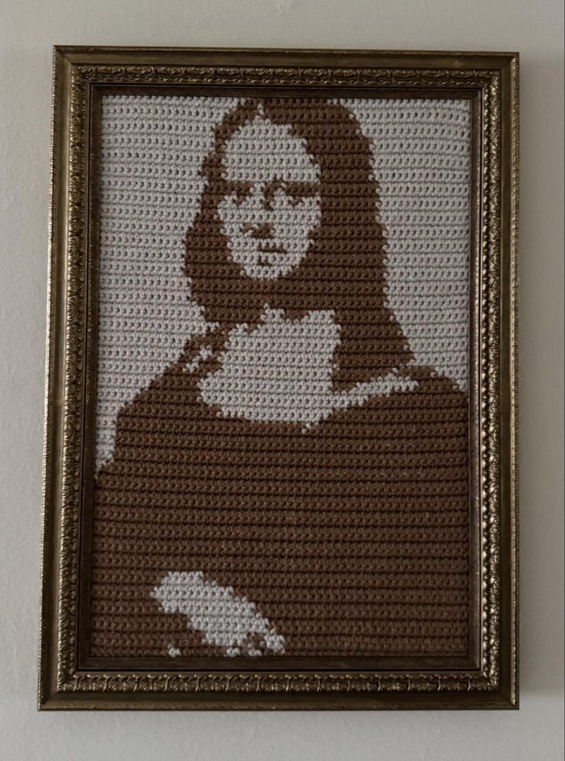 Mona Lisa Tapestry Crochet Pattern and Stitch Chart - Etsy