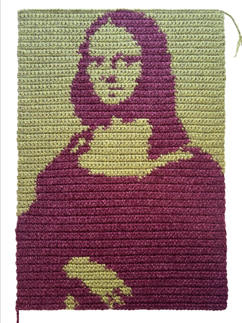 Mona Lisa Tapestry Crochet Pattern and Stitch Chart - Etsy