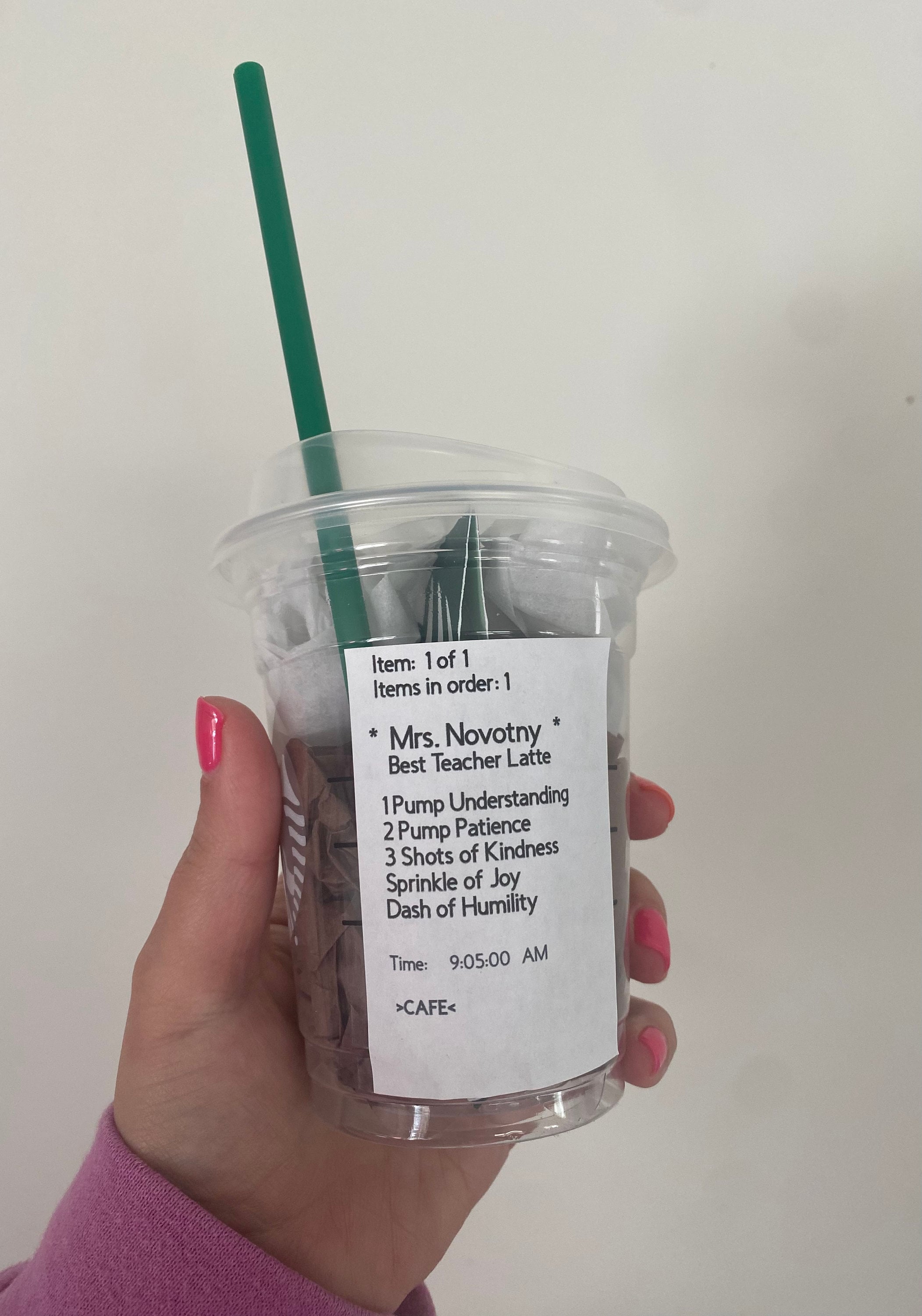 Custom Starbucks Drink Order Sticker - Etsy
