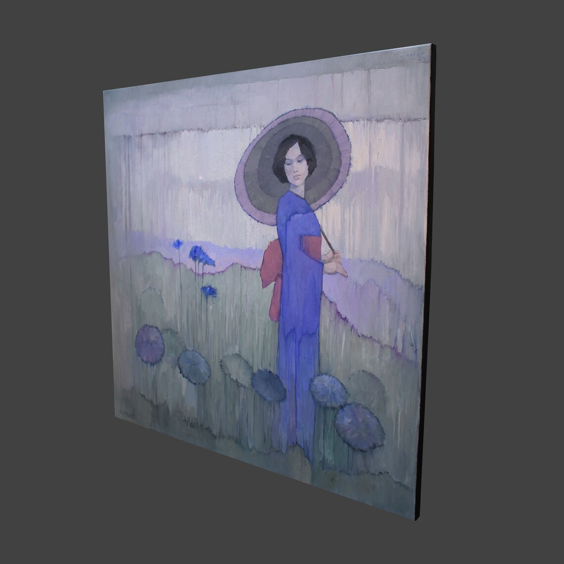 Original Japanese Painting, Female Figure Art - Etsy