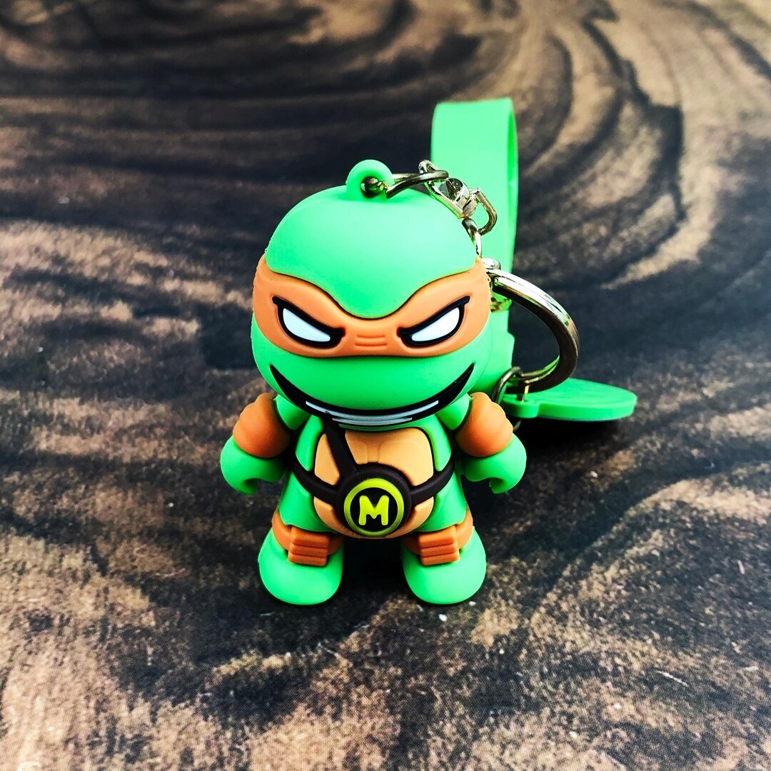 TMNT Keychain Ninja Turtles Keychain TMNT Silicone Keychain ...