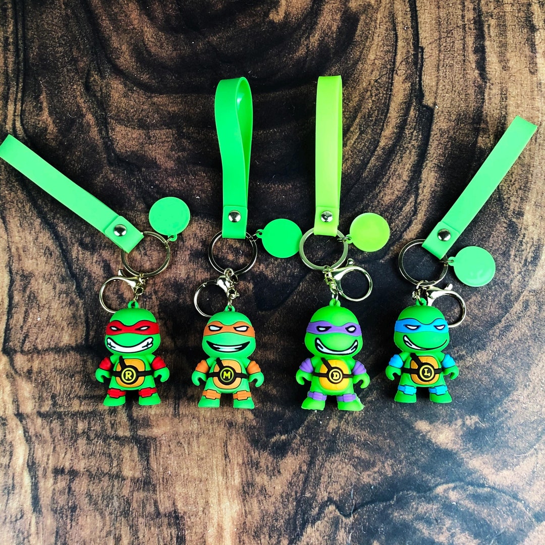 TMNT Keychain Ninja Turtles Keychain TMNT Silicone Keychain ...