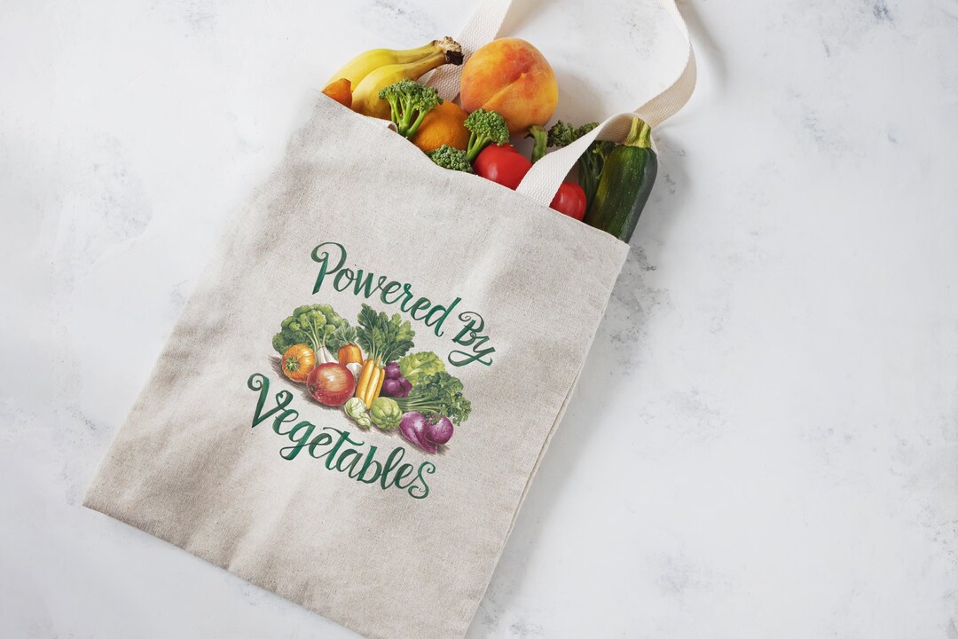 Cute Veggie Bag Reusable Grocery Bag Farmers Market Tote Cottagecore ...