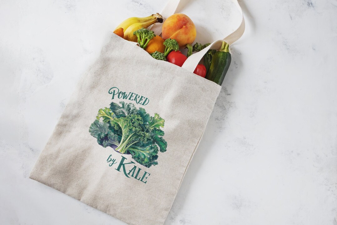 Cute Kale Bag Farmers Market Tote Bag Grocery Bag Bag Cottagecore ...