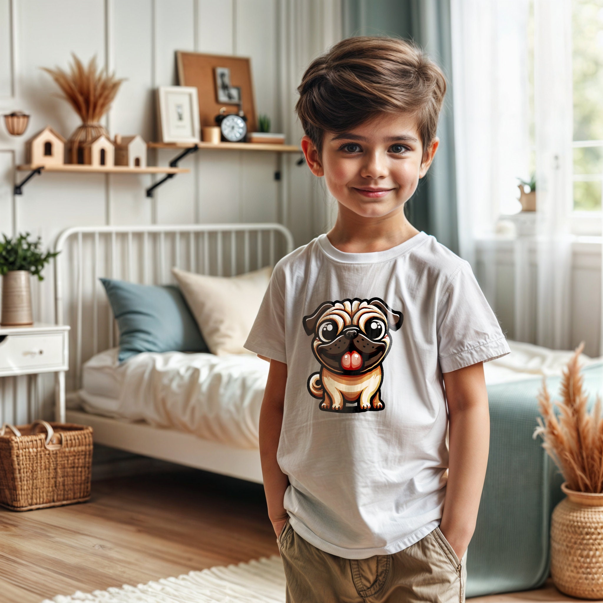 Pug, Digital Clipart, Svg, Png, Dxf, Eps Files (set 10 Pcs.) - Etsy