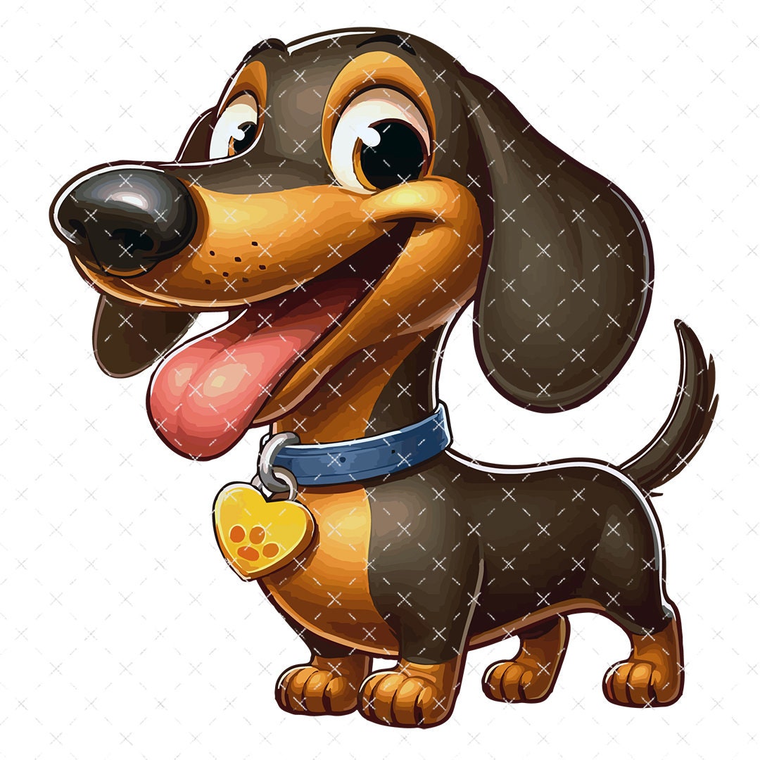 Dachshund, Digital Clipart, Svg, Png, Dxf, Eps Files (set 10 Pcs.) - Etsy