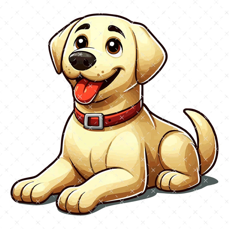 Labrador, Digital Clipart, Svg, Png, Dxf, Eps Files set 10 Pcs. - Etsy