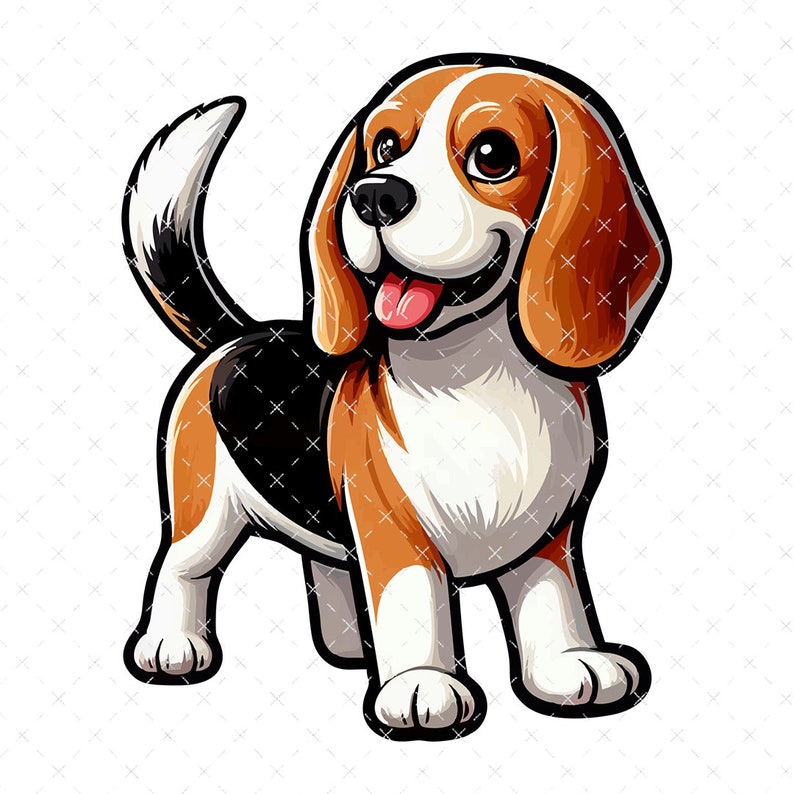 Beagle, Digital Clipart, Svg, Png, Dxf, Eps Files (set 10 Pcs.) - Etsy
