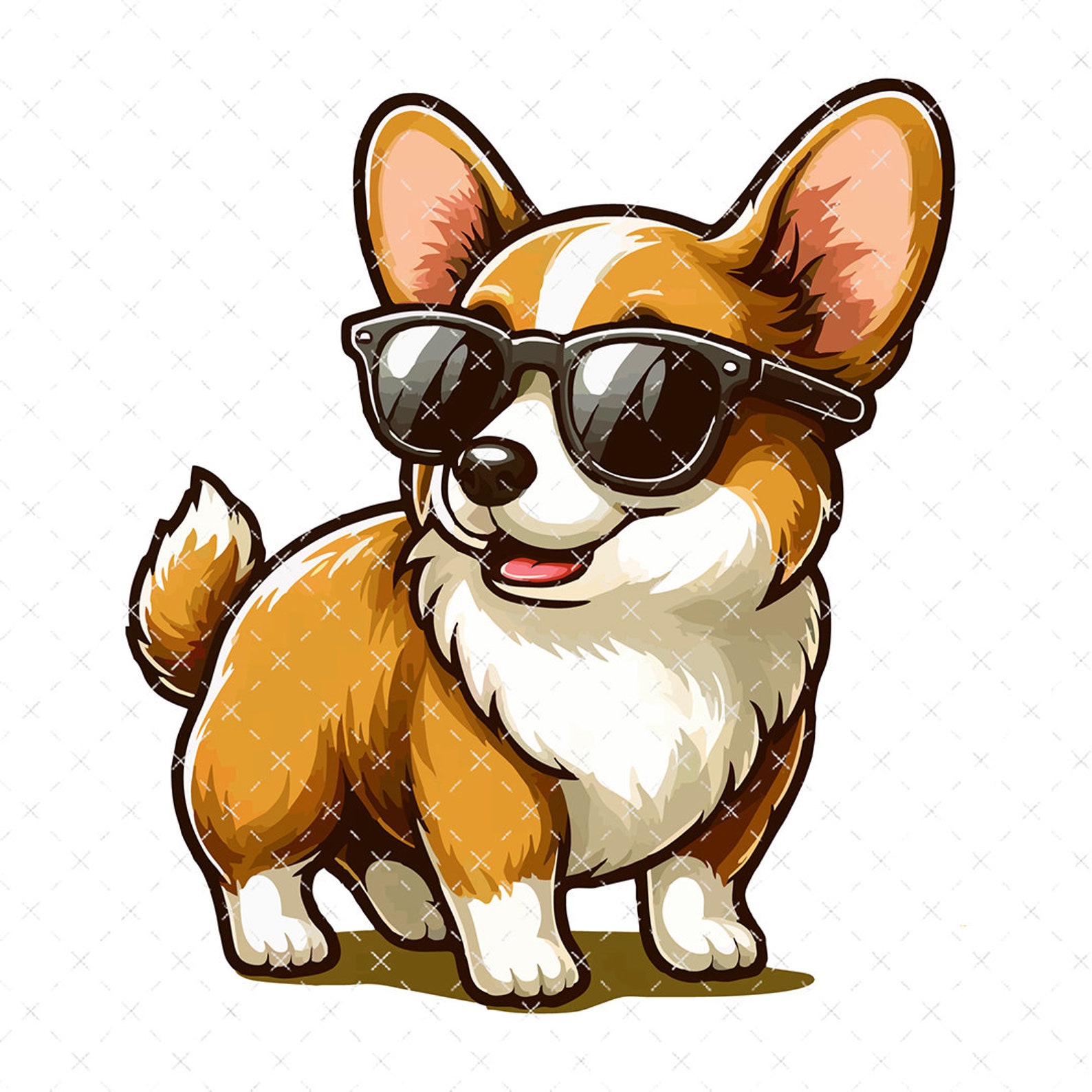 Corgi, Digital Clipart, Svg, Png, Dxf, Eps Files (set 10 Pcs.) - Etsy