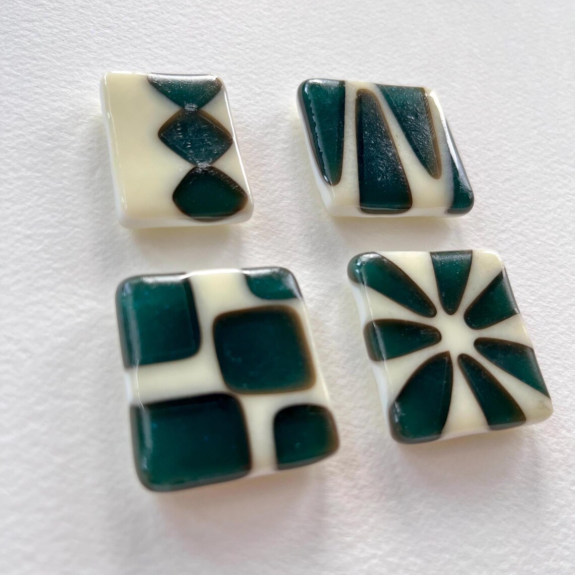 Fused Glass Magnets - Etsy