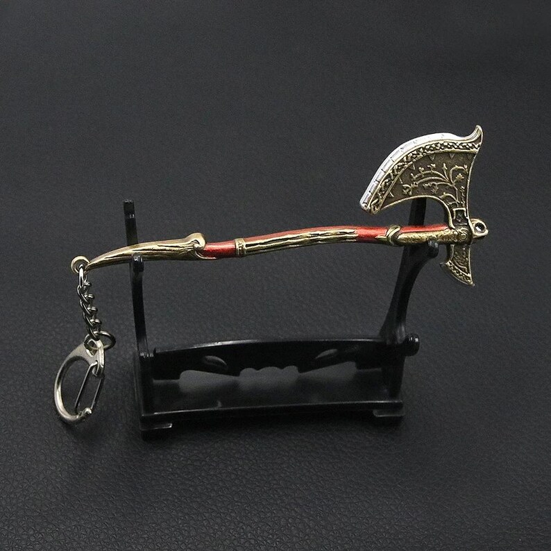 God of War Keychain Set: Kratos Axe, Blades of Chaos, Mjolnir - Gamer ...