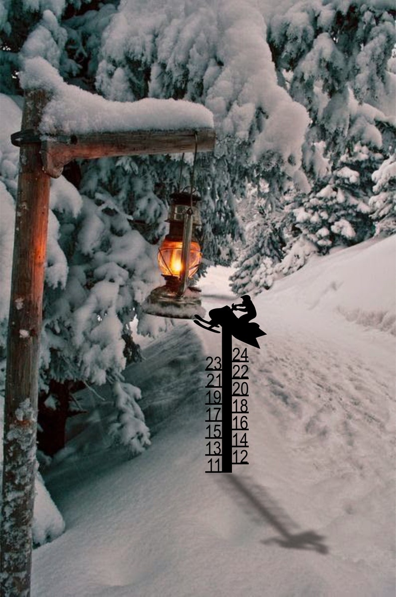 Snowmobile Metal Snow Ruler, Snow Depth Gauges 24 Inch, Snowstick ...