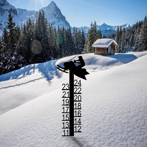 Snowmobile Metal Snow Ruler, Snow Depth Gauges 24 Inch, Snowstick ...
