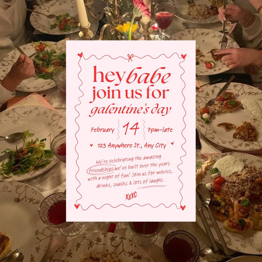 Galentine's Day Invitation - Digital Download | Printable Galentine's ...