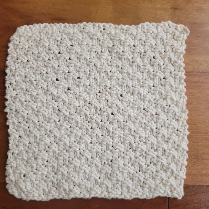 Easy Knit Washcloth Pattern: Beginner Friendly 100% Cotton (PDF Pattern ...