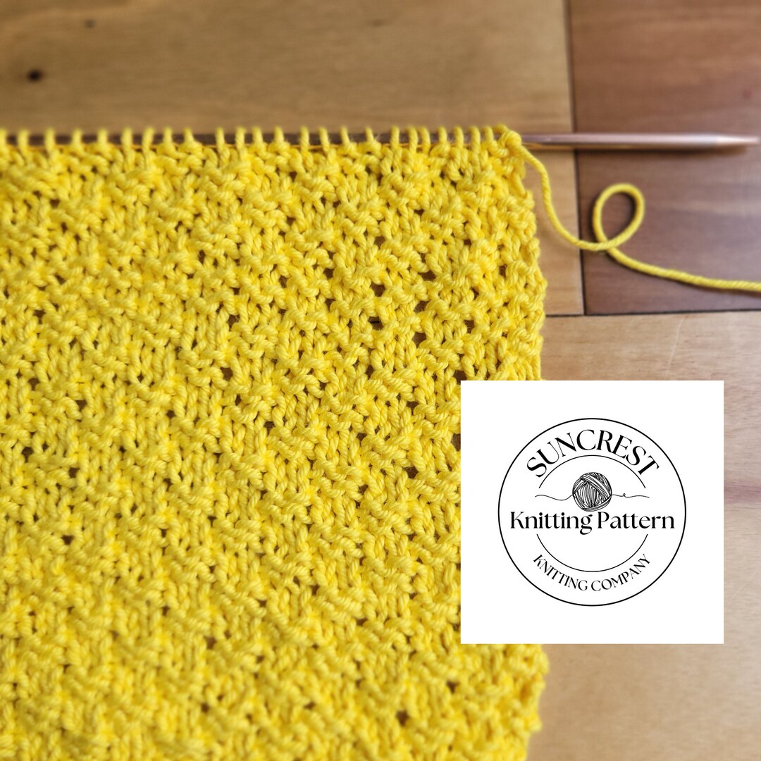 Easy Knitting Pattern, Washcloth Pattern, Beginner Friendly Knitting ...