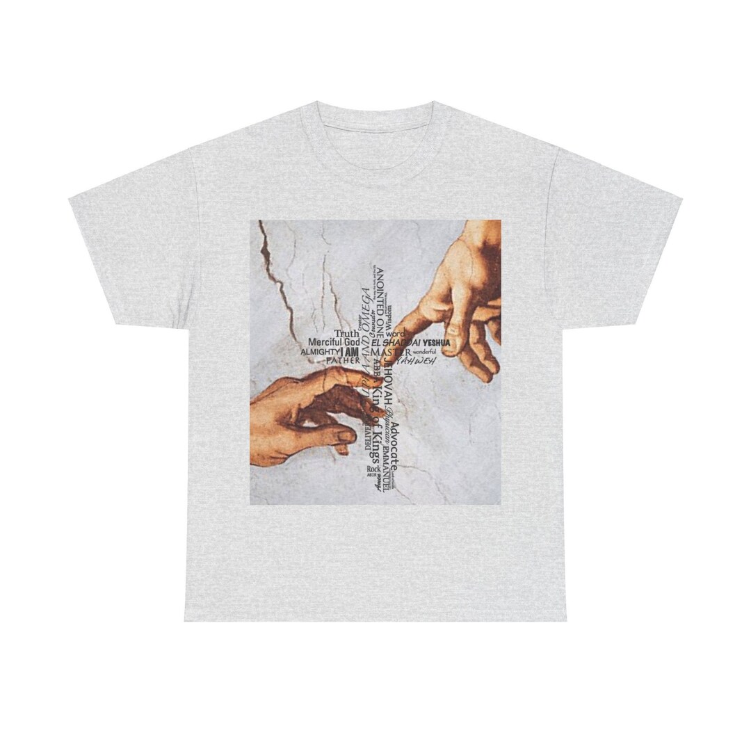 The Creation of Adam T Shirt - Etsy