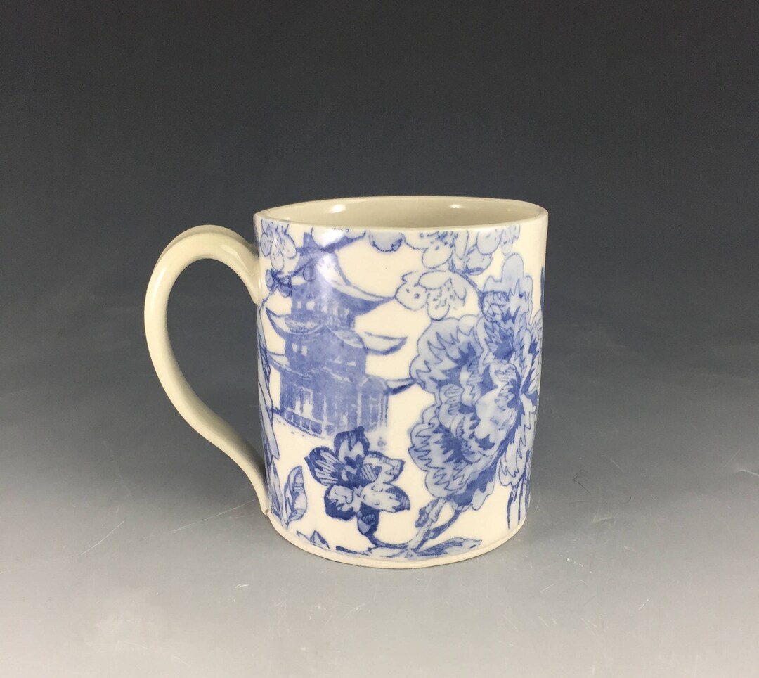 Chinoiserie Mug With Clipper Ship and Geisha #2 - Etsy
