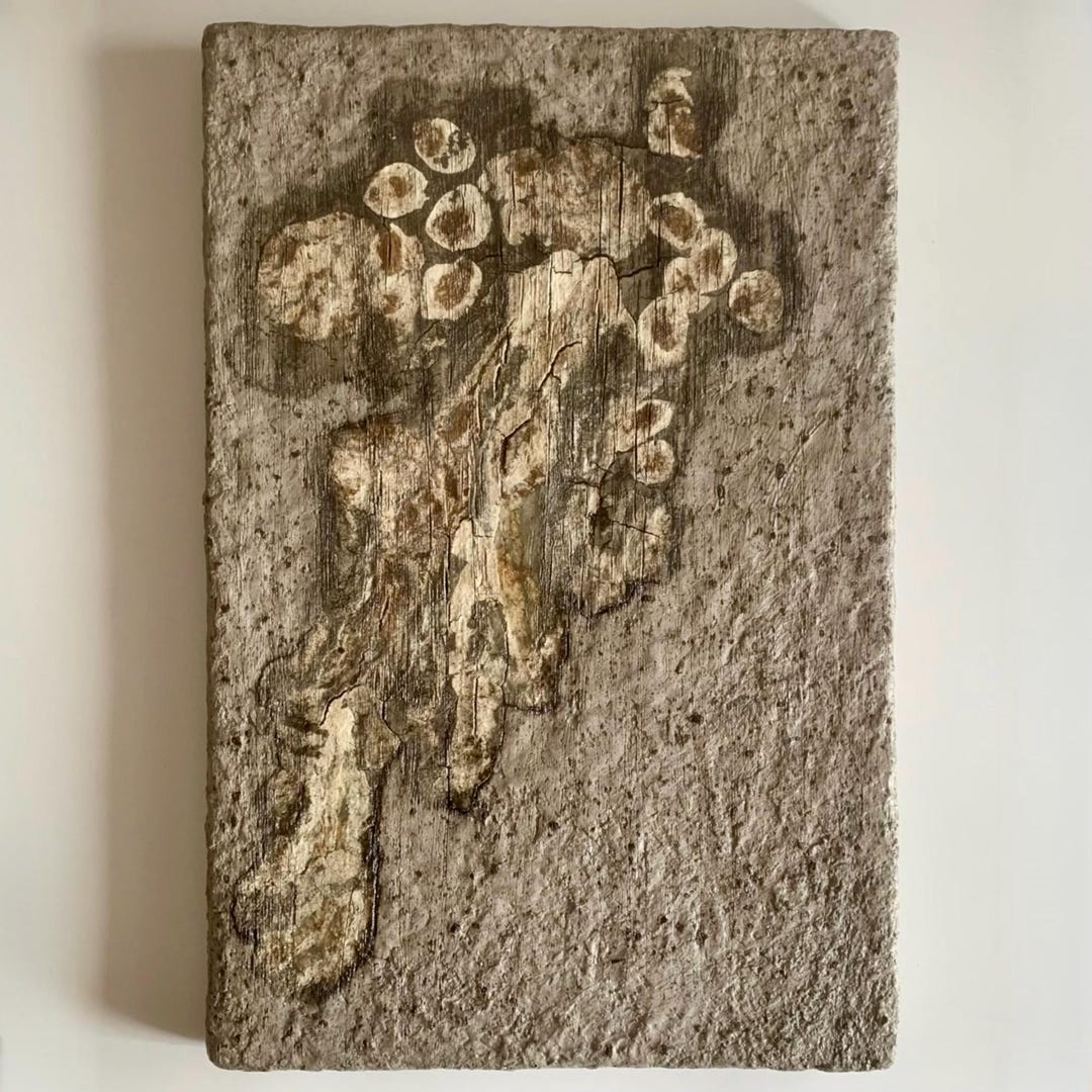 Textured Abstract Wall Panel: Japandi Decor, Modern Wall Art (60x40cm ...