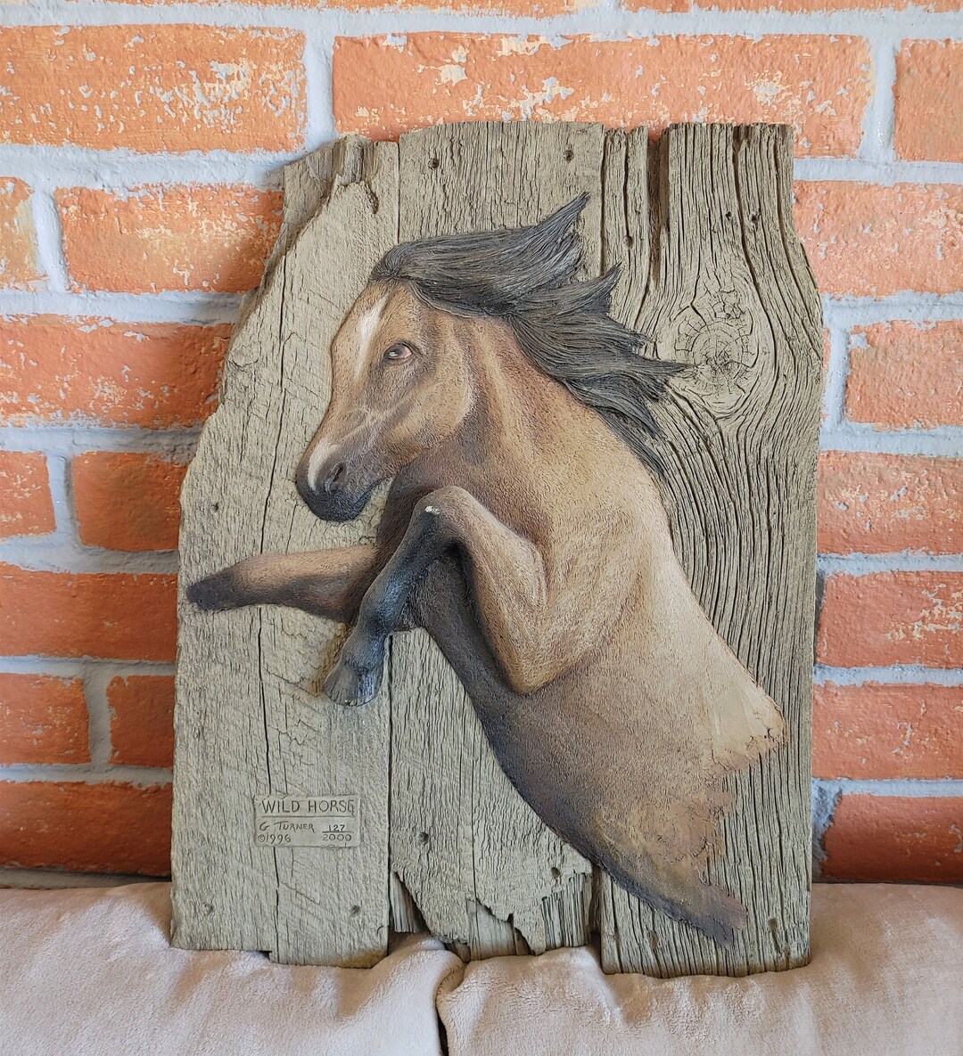 Vintage Signed George Turner Limited Edition Hand Painted Relief ...