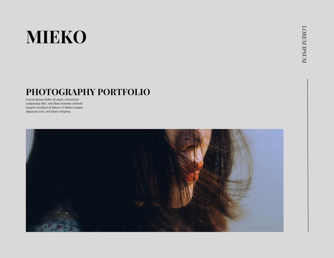 Photography Portfolio Template / Canva / Photo Catalogue - Etsy