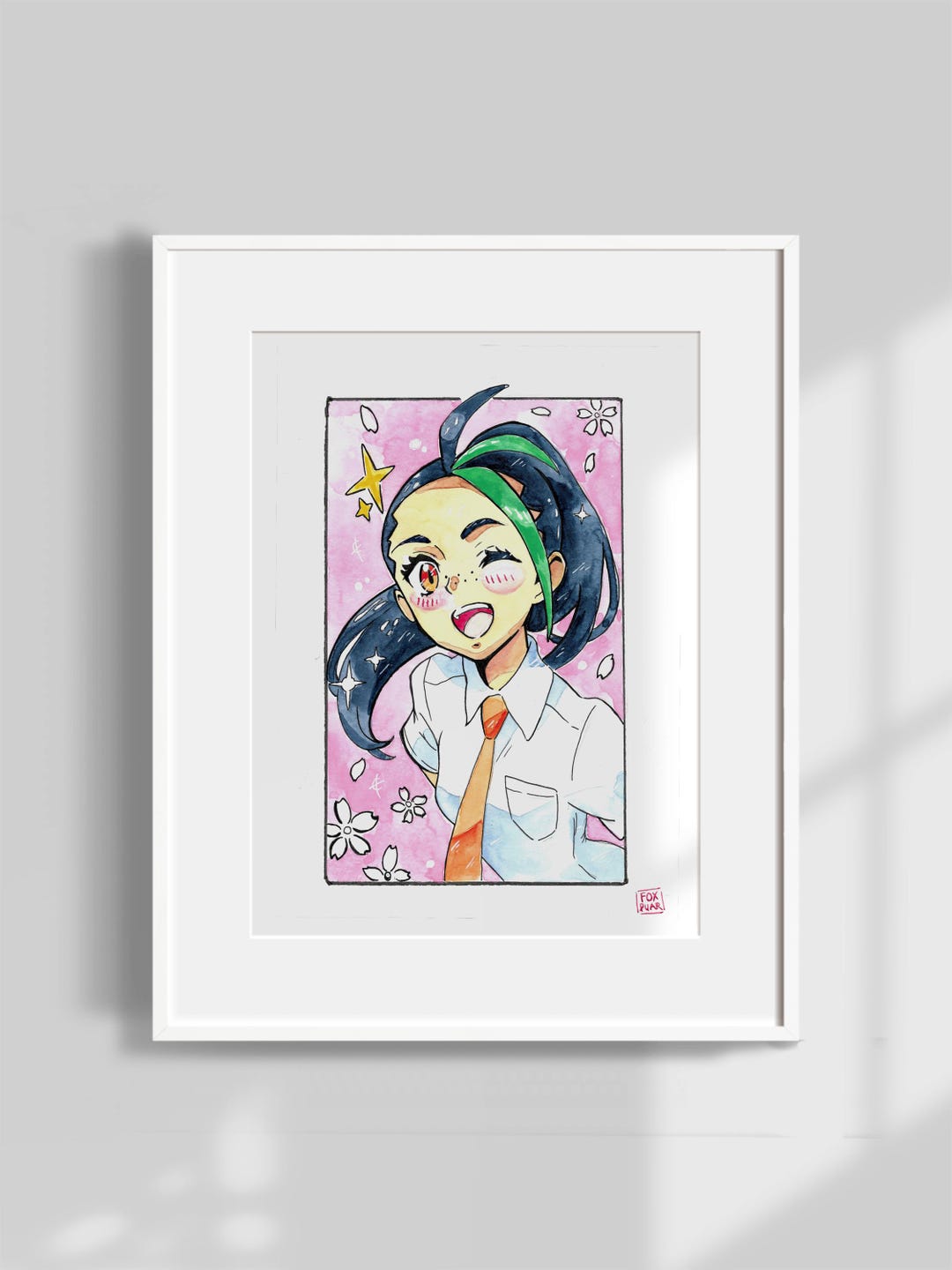NEMONA Pokémon Trainer Portrait (scarlet/violet) - Watercolor Fan ...