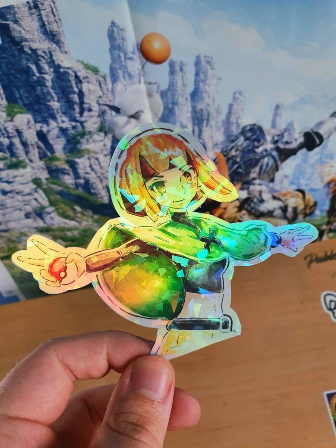 GARDENIA - Holographic Vinyl Sticker Waterproof - Anime Sticker - BDSP ...