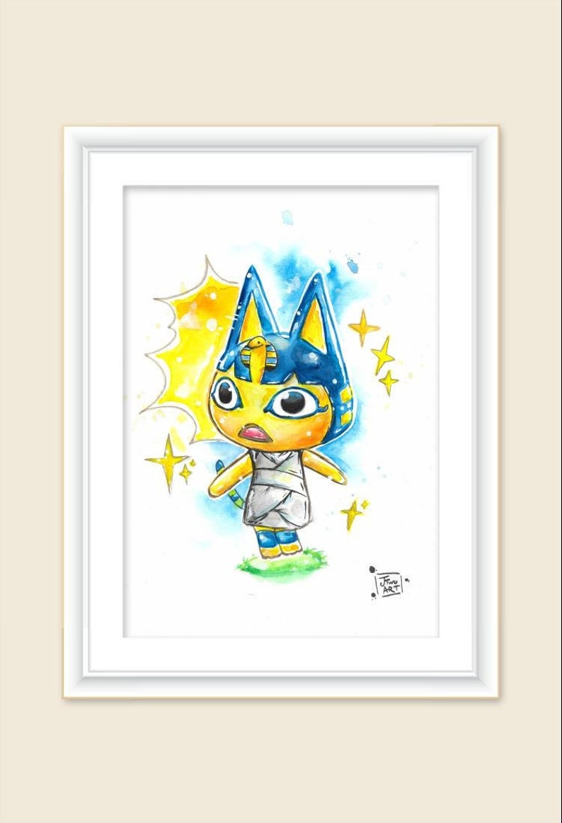 ANKHA Watercolor Painting ACNH Animal Crossing Fan-art by Foxpuar PRINT ...