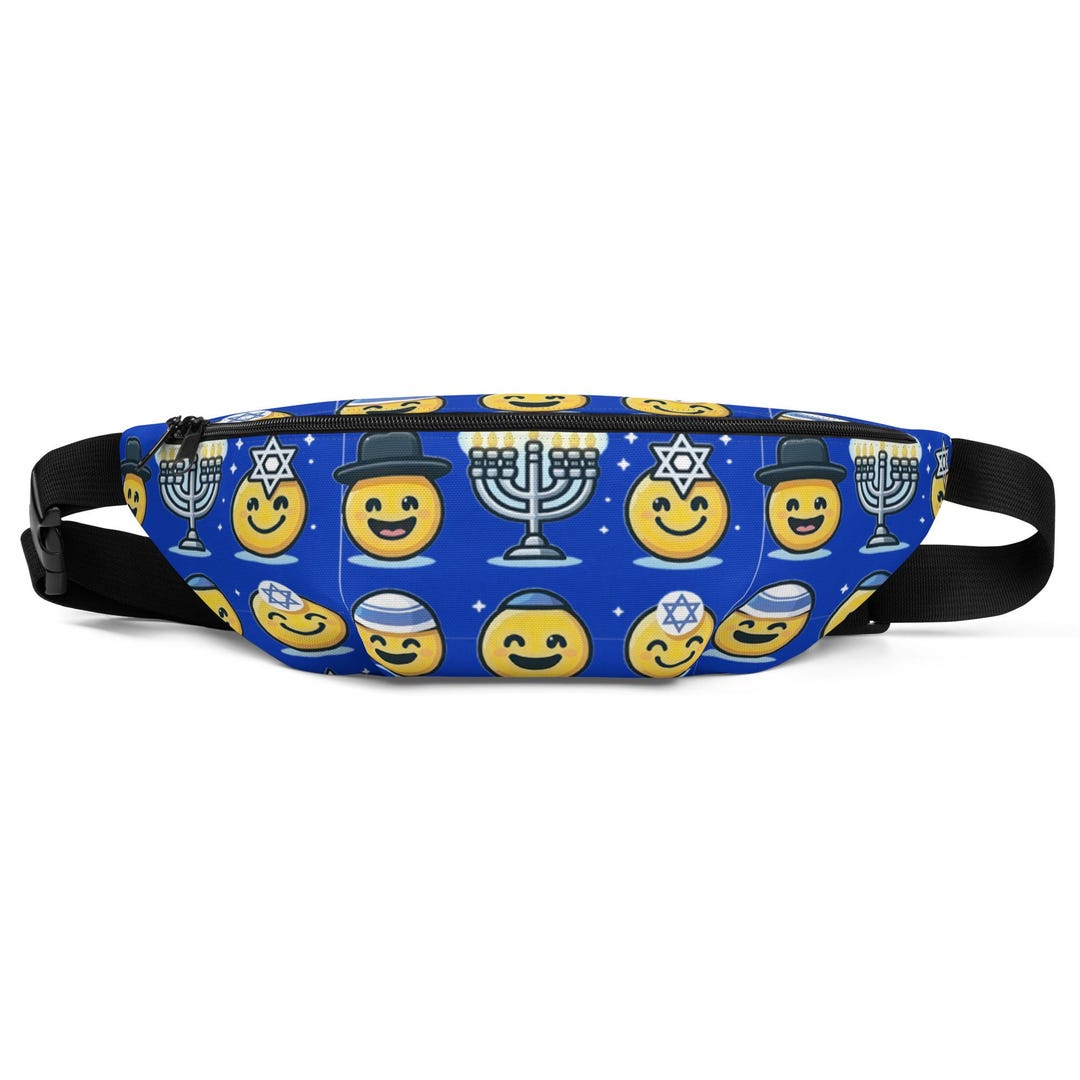 Fanny Pack Jewish Emoji Blue - Etsy