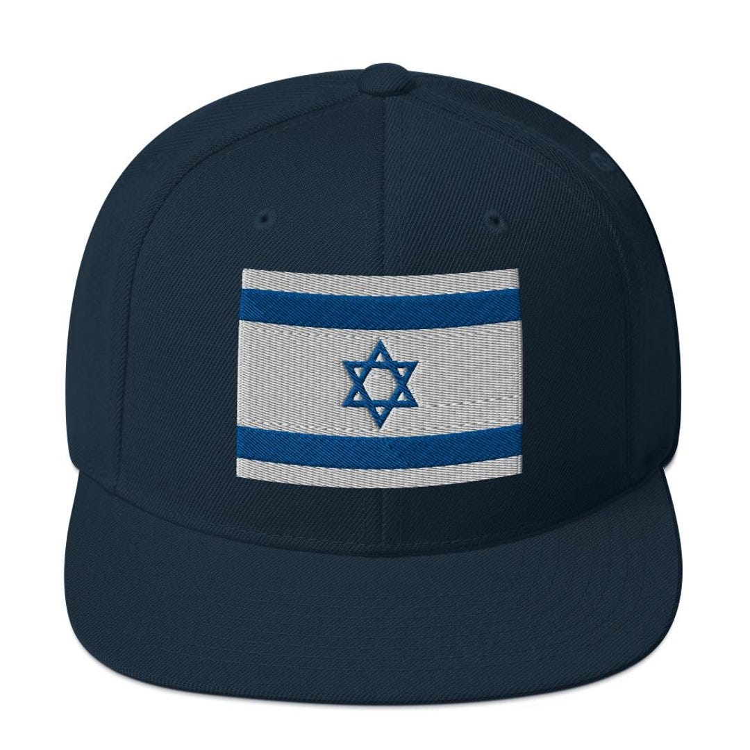 Classic Snapback Hat Israel Flag - Etsy