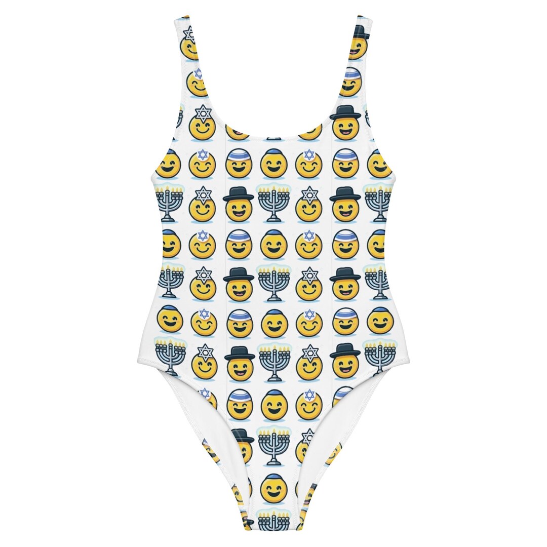 One-piece Swimsuit Jewish Emoji - Etsy